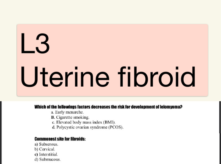 Uterine fibroid | PDF