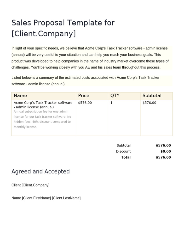 E-Sign Flow - Software Sales Proposal | PDF