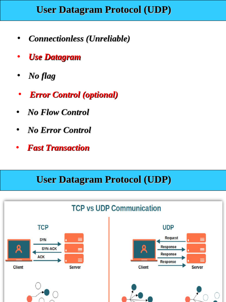 Understanding User Datagram Protocol (UDP) | PDF | Transmission Control ...