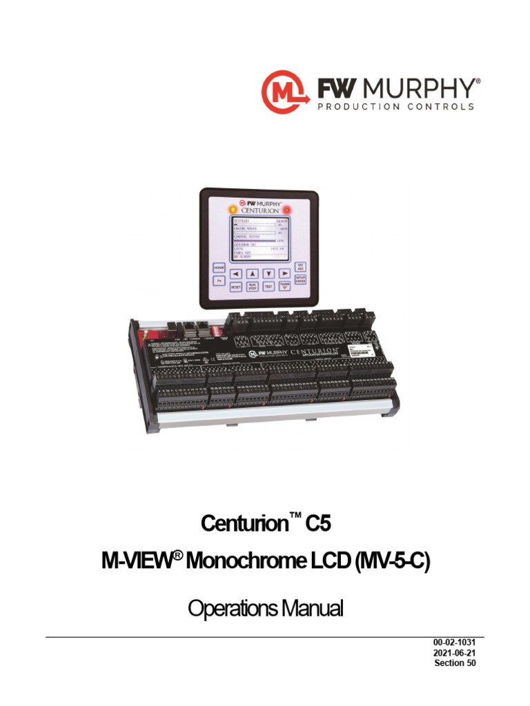 Murphy Centurion C5 | PDF | Menu (Computing) | Cursor (User Interface)