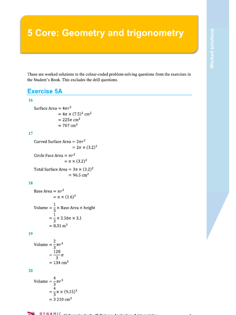 5 Core_Geometry and Trignometry | PDF