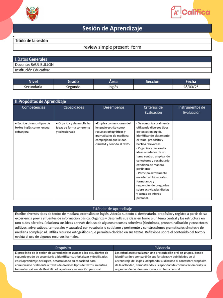 Review Simple Presen | PDF | Aprendizaje | Desarrollo personal