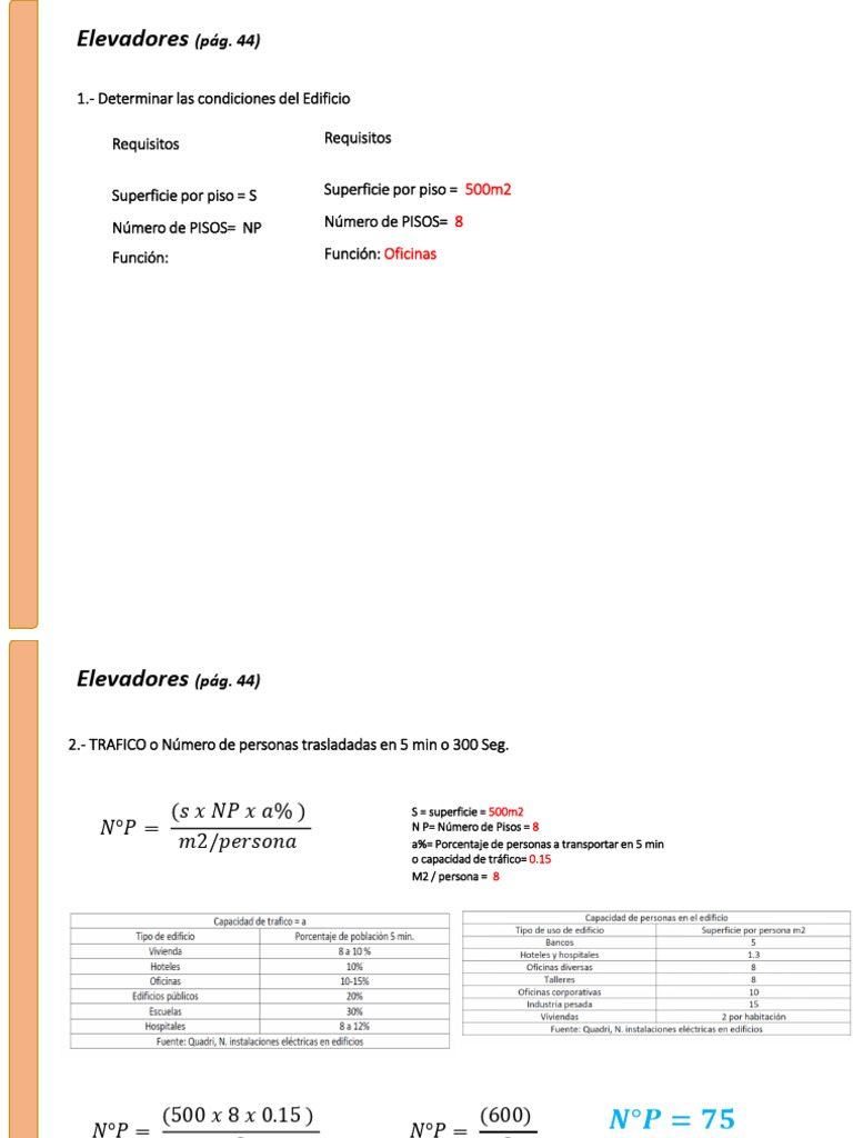 Cálculo de elevadores-2-8 | PDF | Ascensor | Transporte