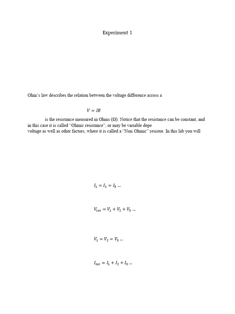 DC Circuit Basics: Ohm's Law & Kirchhoff's Rules | PDF | Resistor ...