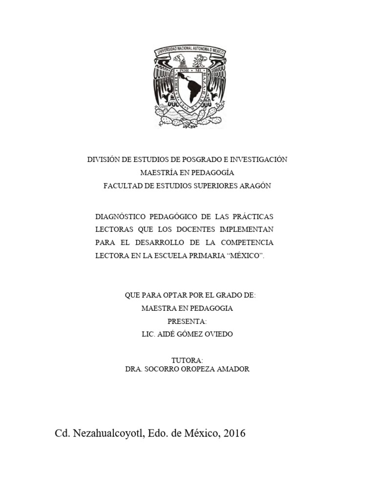 Diagnóstico de Prácticas Lectoras en Primaria | PDF | Educación ...