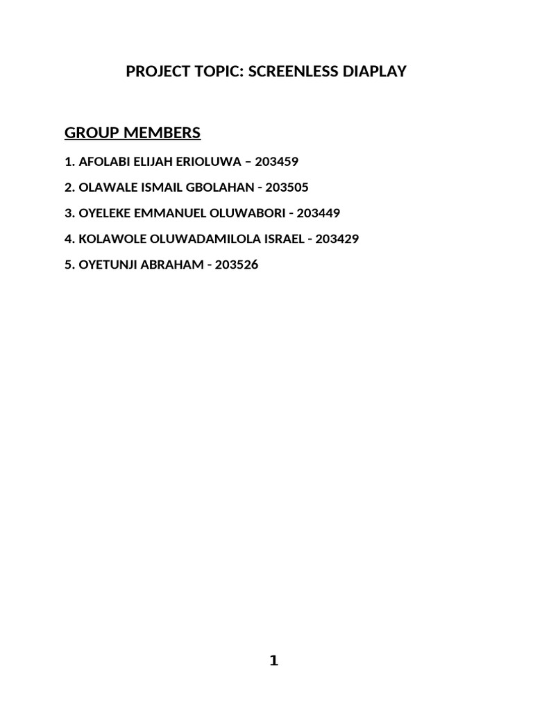 Screenless Display Assignment | PDF | Augmented Reality | Virtual Reality