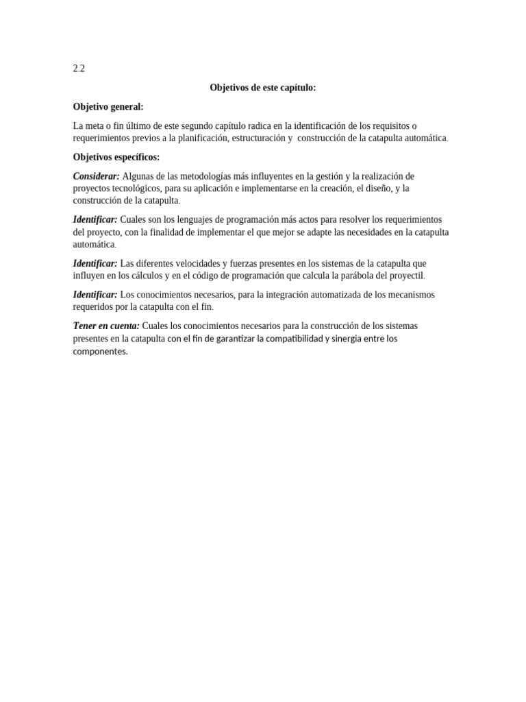 Requisitos para Construir una Catapulta Automática | PDF