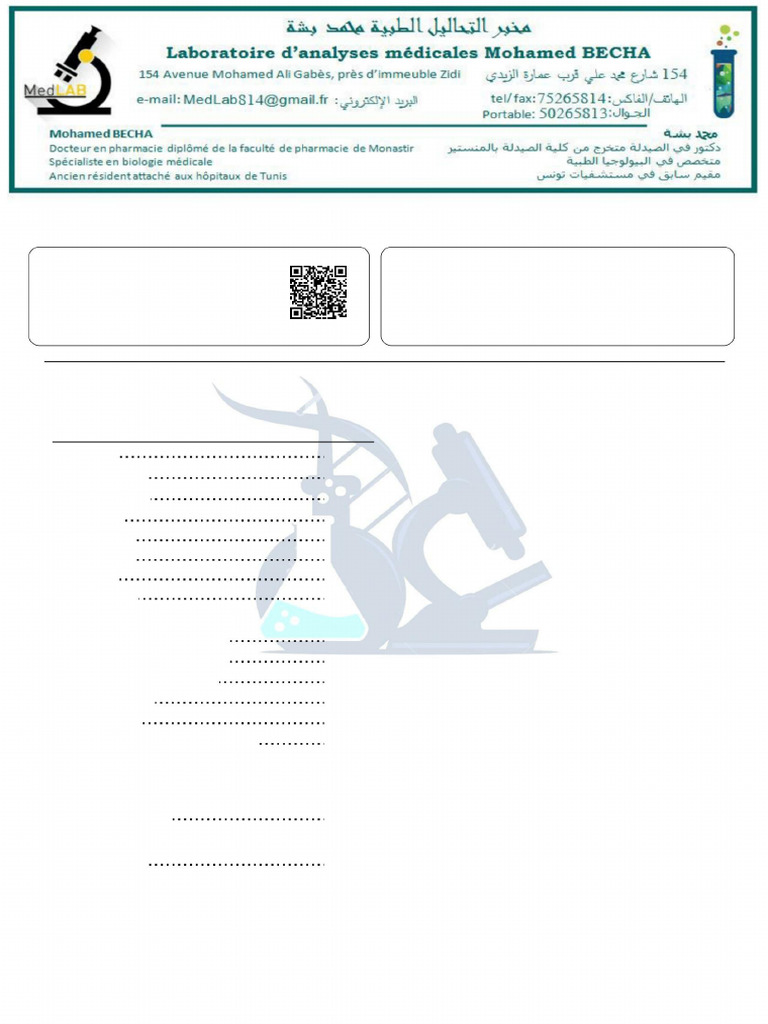Madame BAHRI RAKIA - 20241126 - 20241126105006 | PDF | Granulocyte ...