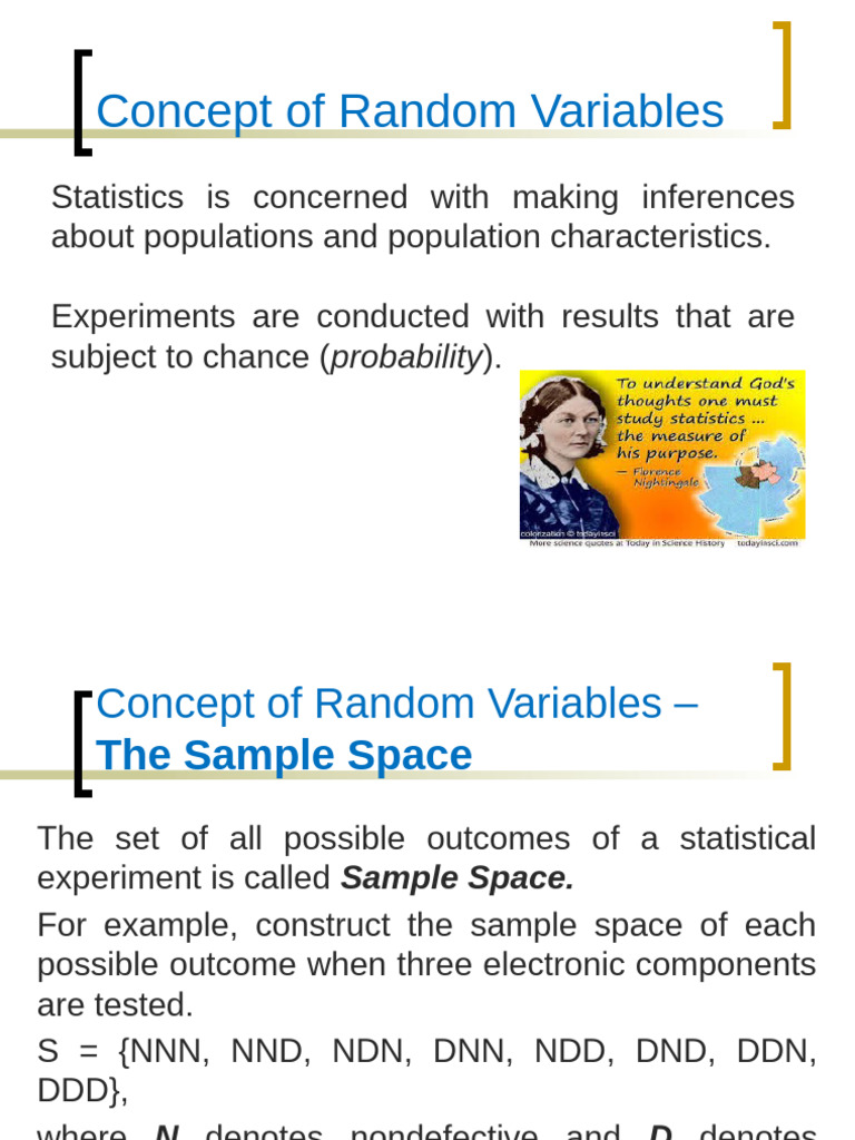 Lesson 1 Random Variables 1 | PDF | Random Variable | Probability Distribution