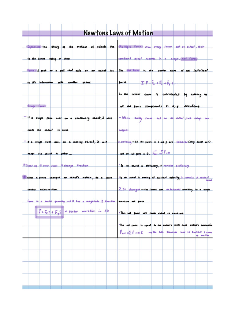Unit 2 - Laws of Motion 1 2 | PDF | Force | Acceleration