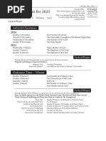 2026 Usccb Ordo | PDF | Liturgical Year | Lectionary