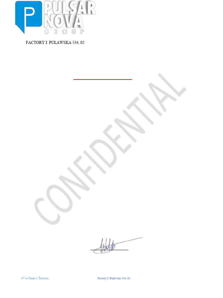 PulsarNova Group - Letter of Approval - Alex - Sule - Michael | PDF ...