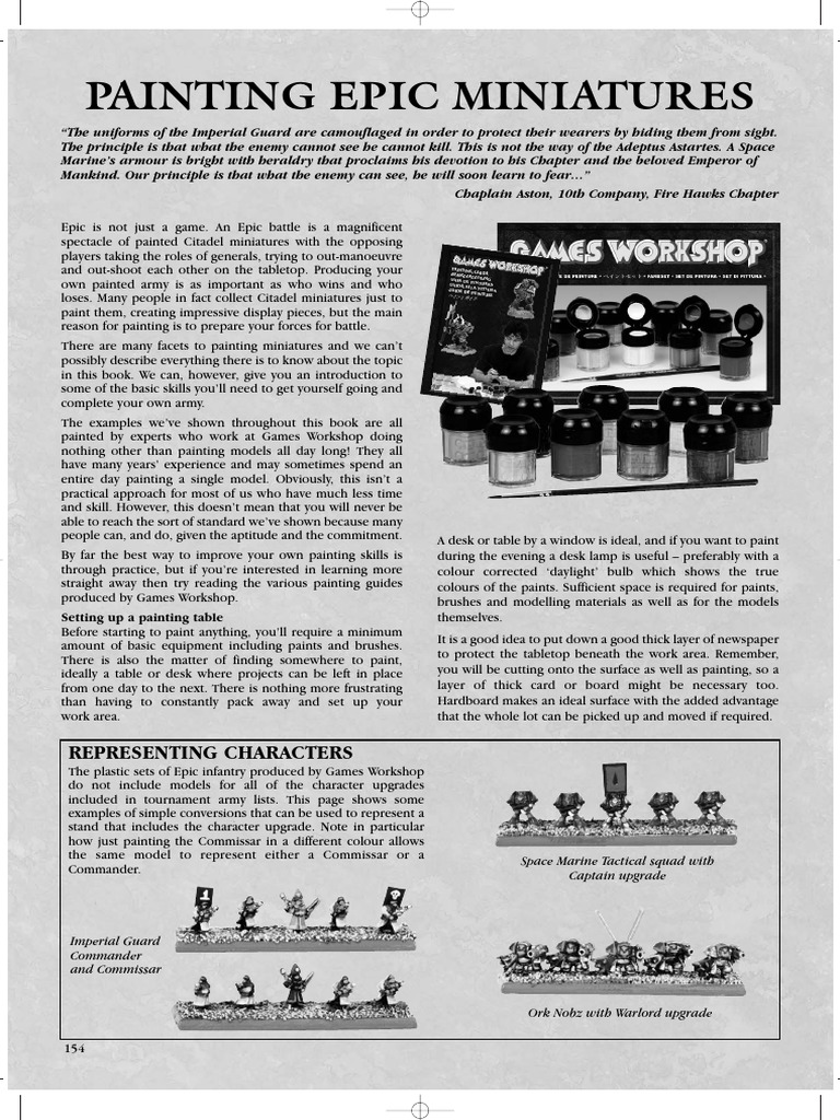 Epic Armageddon Painting Epic Miniatures | PDF | Paint | Paintings