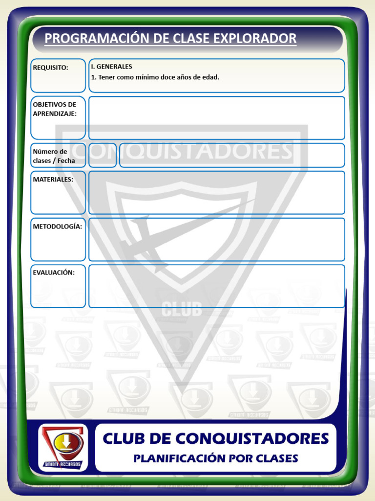 Programación de Clases Regulares Explorador | PDF