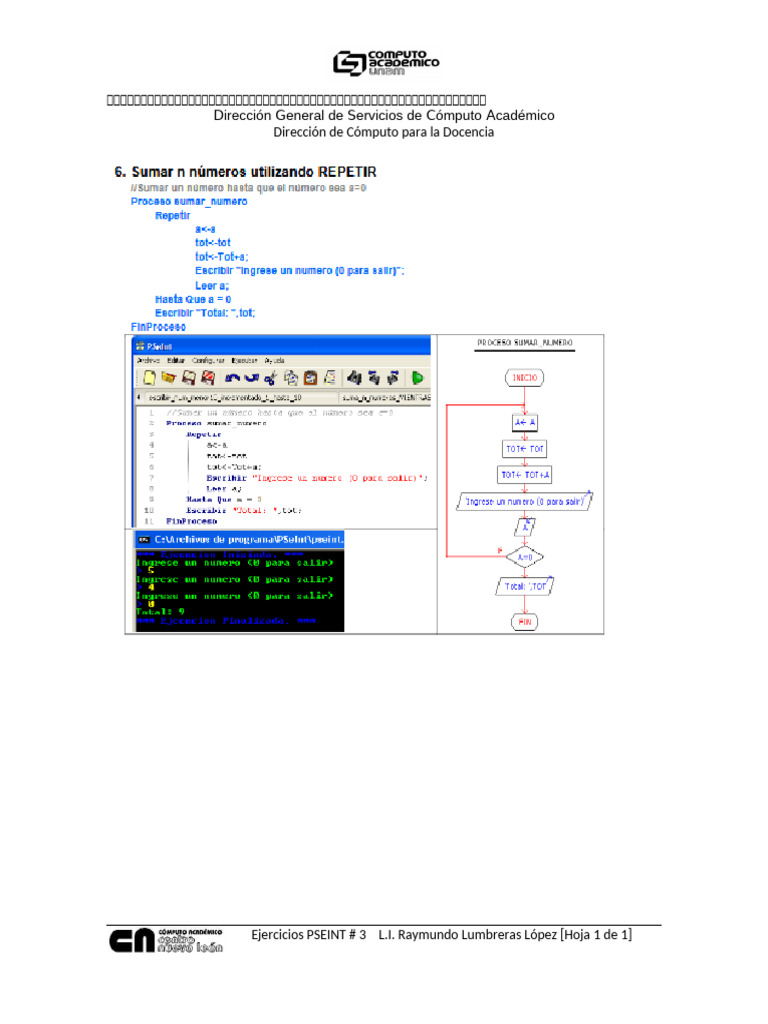 03_Ejercicios_PSEINT | PDF