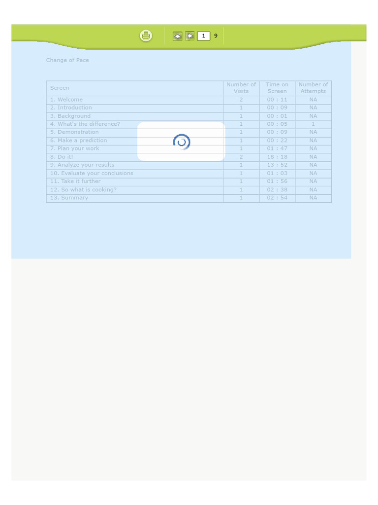 Change of Pace: Learning Module Overview | PDF