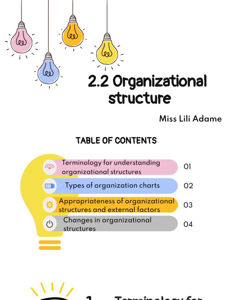 Unit 2 - 2.2 Organizational Structure | PDF | Organizational Structure ...