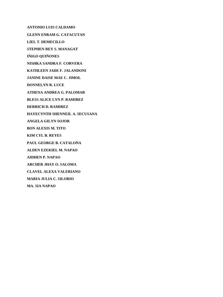 List of Student Names and Details | PDF