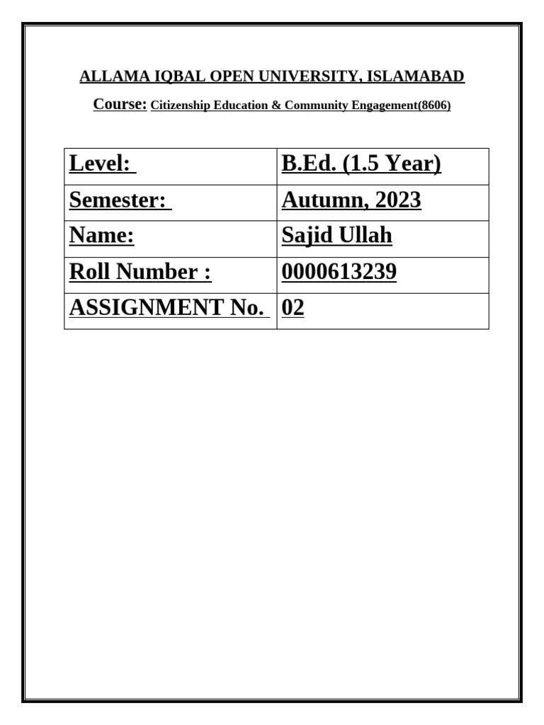 8606 2nd Assignment | PDF | Motivation | Motivational