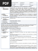 DLP - Filipino 4 - q4 - Week 2 - Panghalip Pamanggit | PDF