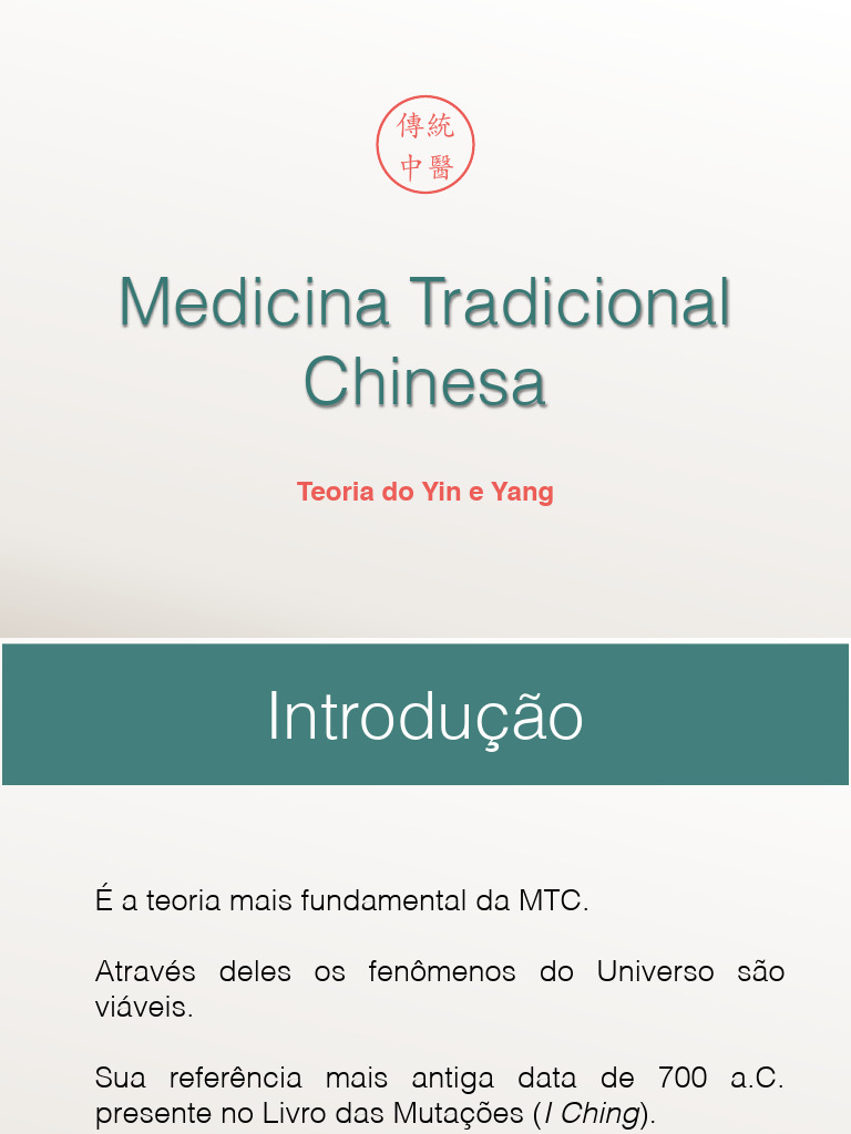 Teoria do Yin e Yang na MTC | PDF | Yin e Yang | Medicina Chinesa ...