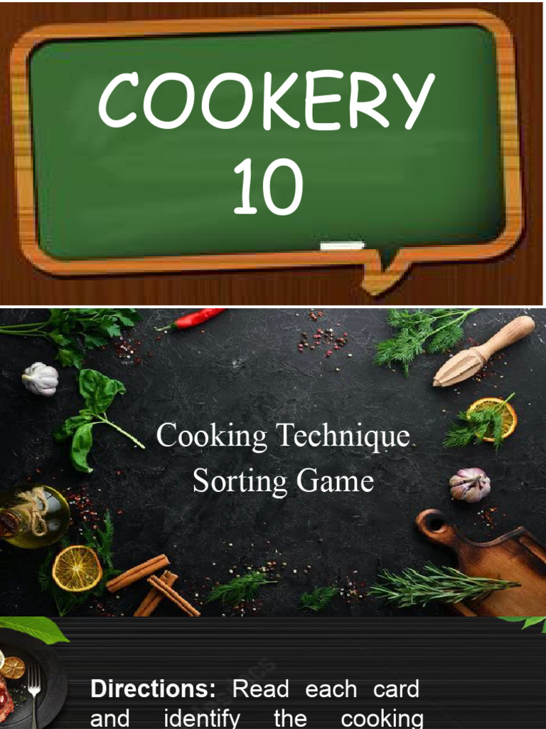 TLE 10 - COOKERY 4TH QUARTER COOKING TECHNIQUES | PDF | Grilling | Cooking
