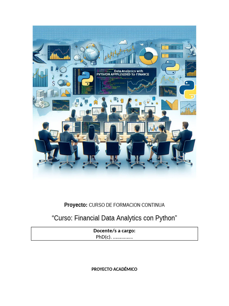 CURSO - Financial Data Analytics Con Python | PDF | Análisis de los datos