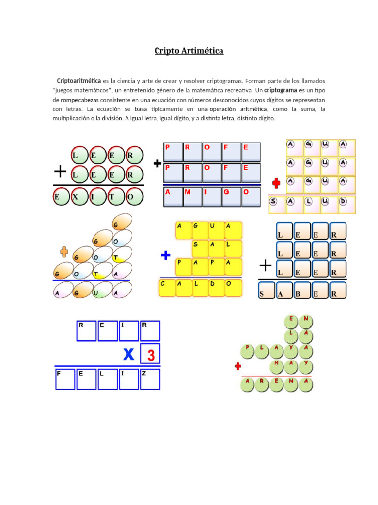 Cripto Artimética | PDF