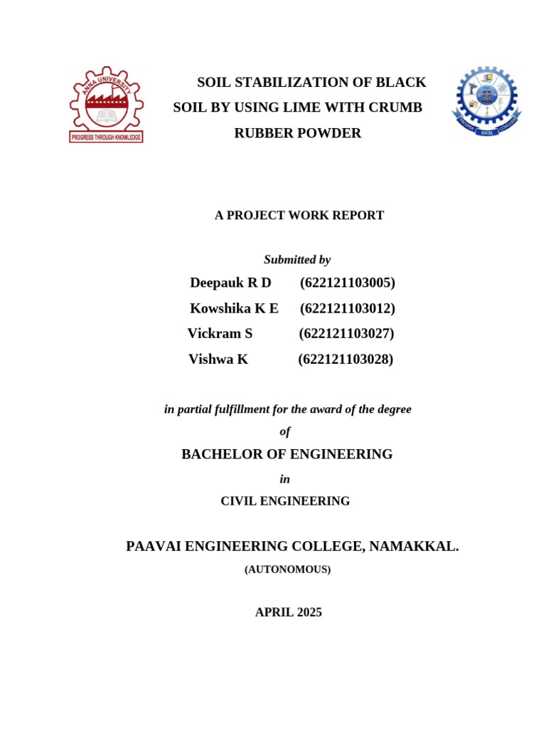 A Project Work Report: Submitted by | PDF