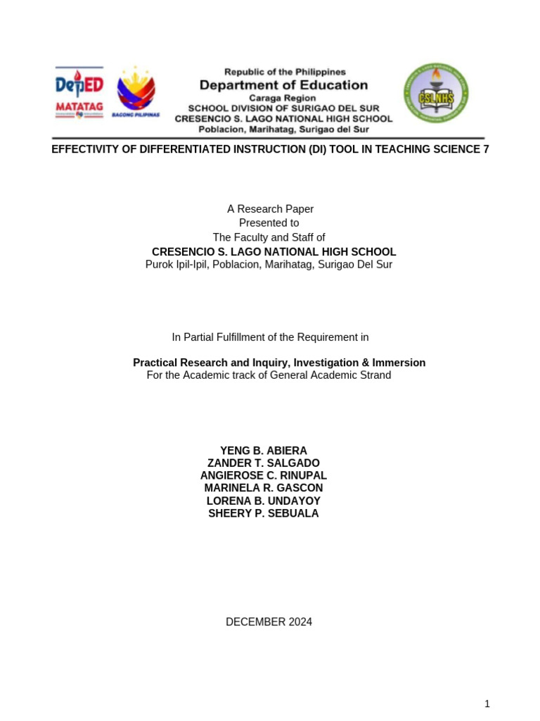 Header of Abiera Et Al.(2025) Copy 1 | PDF | Differentiated Instruction | Intelligence