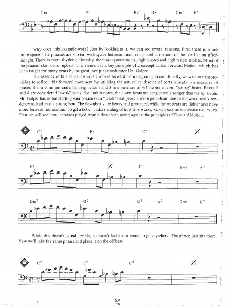 Bass-Improvisation-Ed-Friedland Forward Motion | PDF