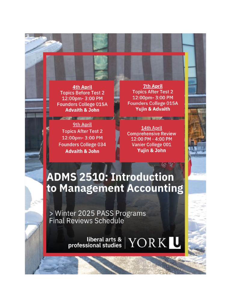 ADMS 2510 - Final Exam Review - Pass Sessions | PDF