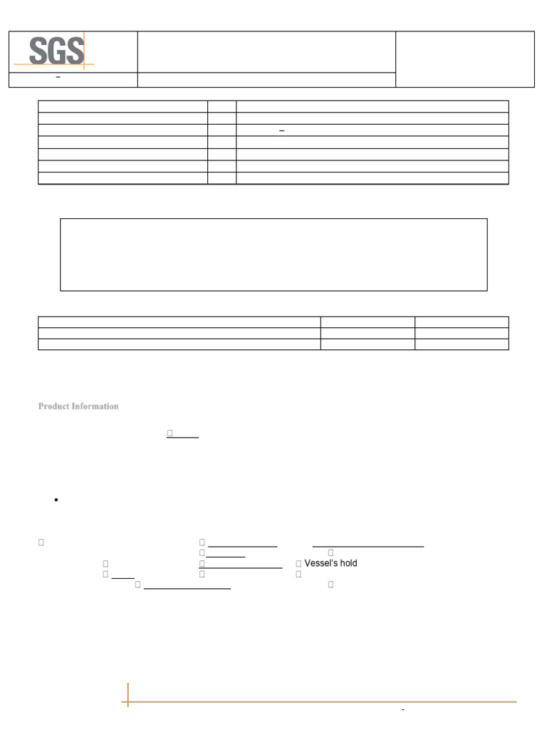 Visual Inspection Report | PDF | Cargo