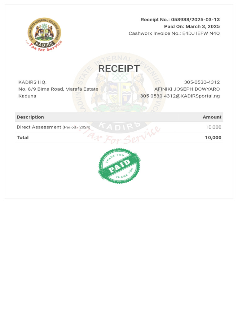 Revmate Receipt E4DJIEFWN4Q | PDF