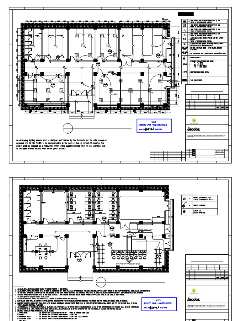 Al037100-Cdz-Dwg-El-0075 - 0 Main Control Building Ele Layout | PDF ...