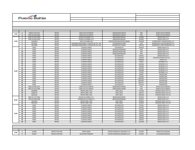 FT-GOPTS-55 Programacion Diaria Carga General MAR312025 PM | PDF