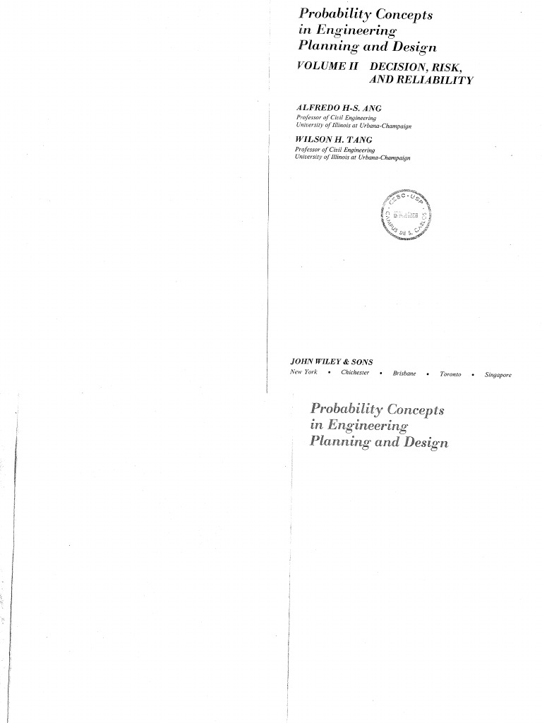 84 Ang Tang-VOL2-Decision Risk N Reliability | PDF