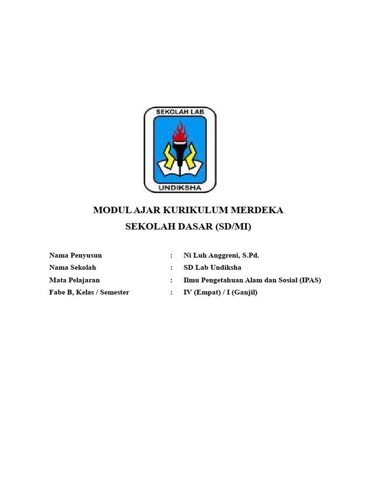 MODUL AJAR KURIKULUM MERDEKA | PDF