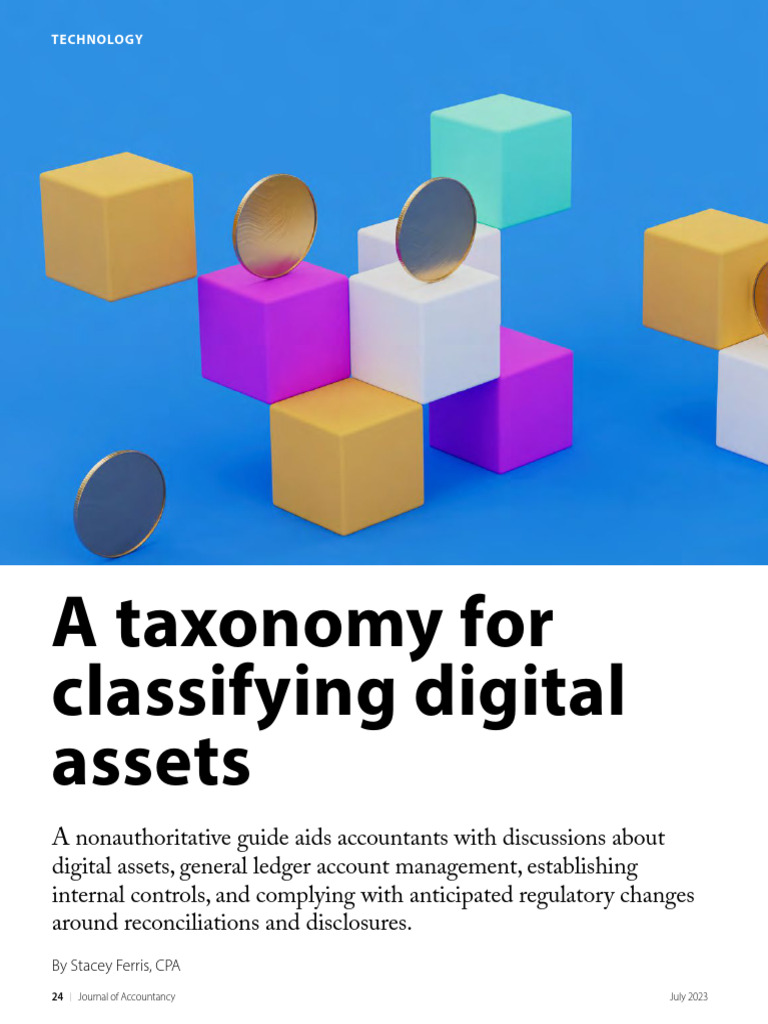 Digital Asset Taxonomy for Accountants | PDF | Cryptocurrency ...