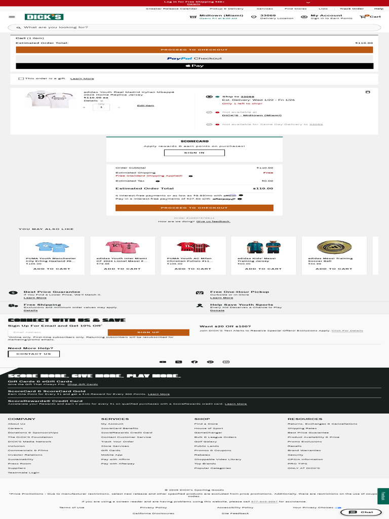 Cart DICK's Sporting Goods | PDF | Credit Card