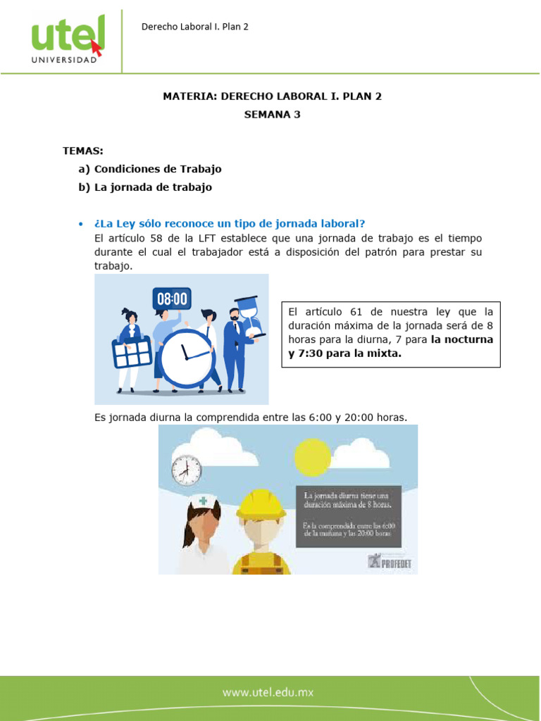 Jornadas Laborales y Horas Extras en México | PDF | Derecho laboral ...