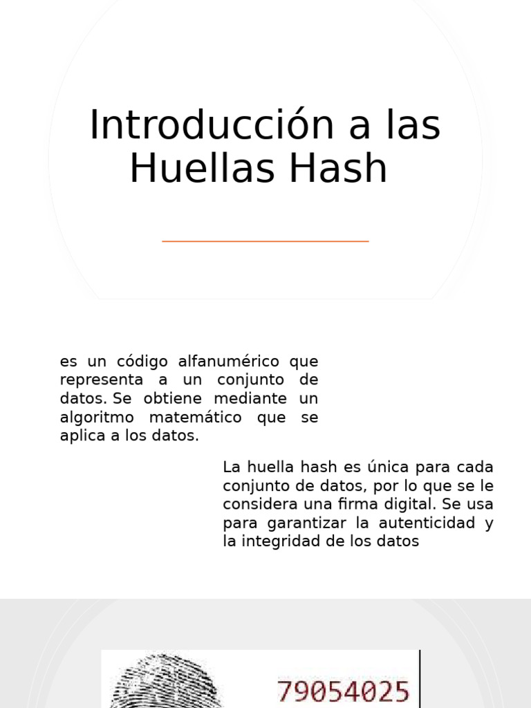 huella hash | PDF