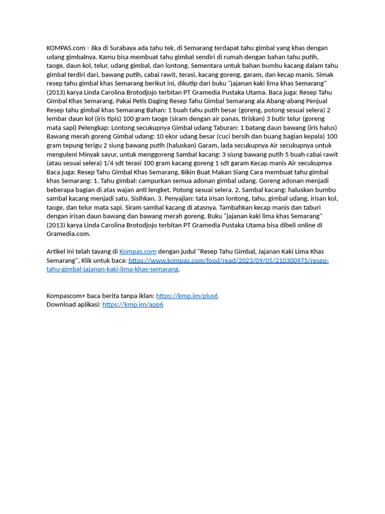 Resep Tahu Gimbal | PDF
