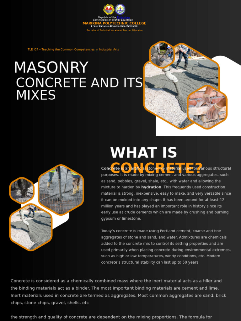 Tle Ic 4 Info Sheet 4 - 20250312 - 101508 - 0000 | PDF | Concrete | Cement