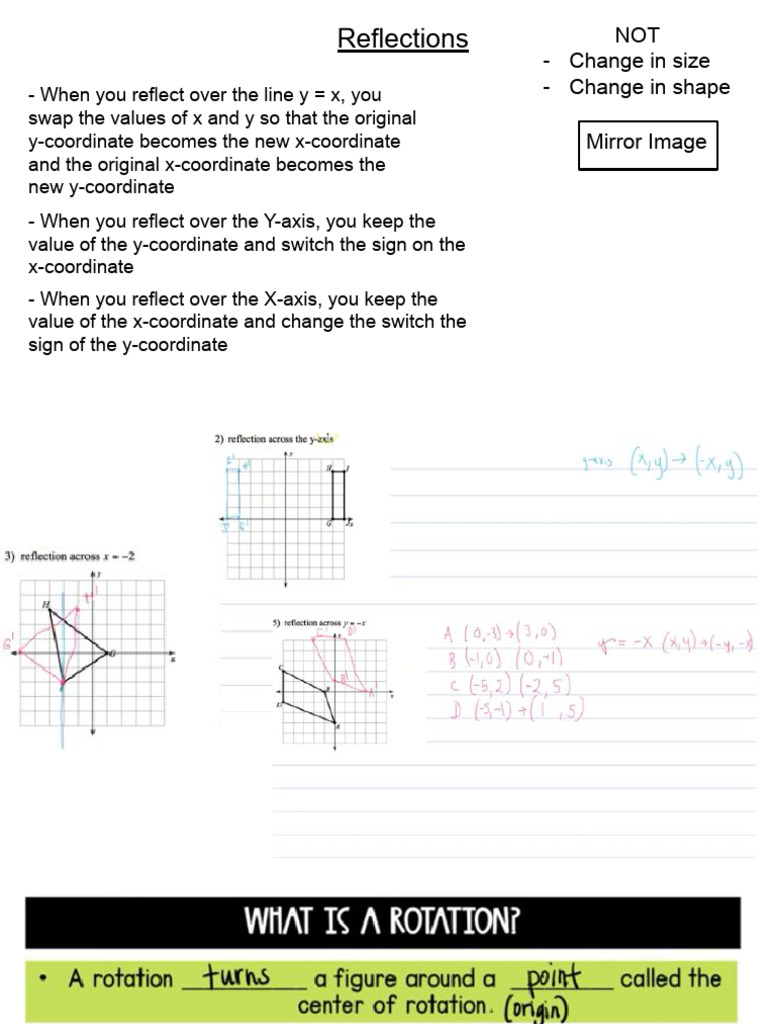 Rotations Pt. 1 AND 2 Notes | PDF