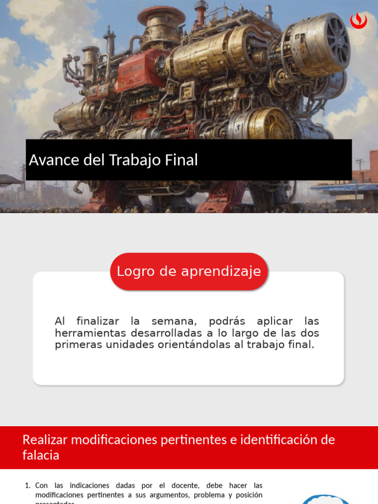 PPT 14 - Avance Del Trabajo Final(e) | PDF | Aprendizaje