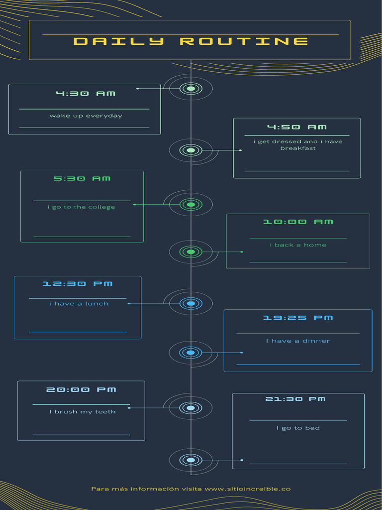 Timeline Daily Routine | PDF