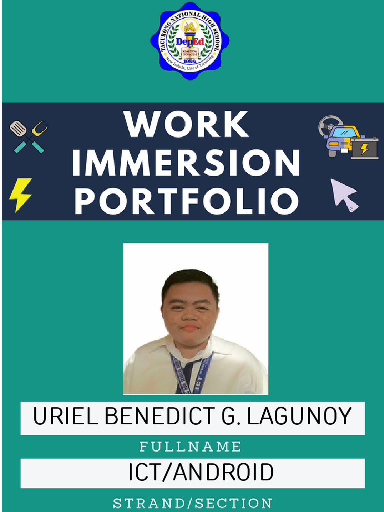 Work Immersion Portfolio 1 | PDF