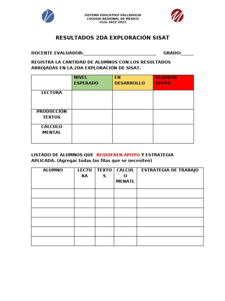 Reporte Resultados Sisat 2da Exploración | PDF