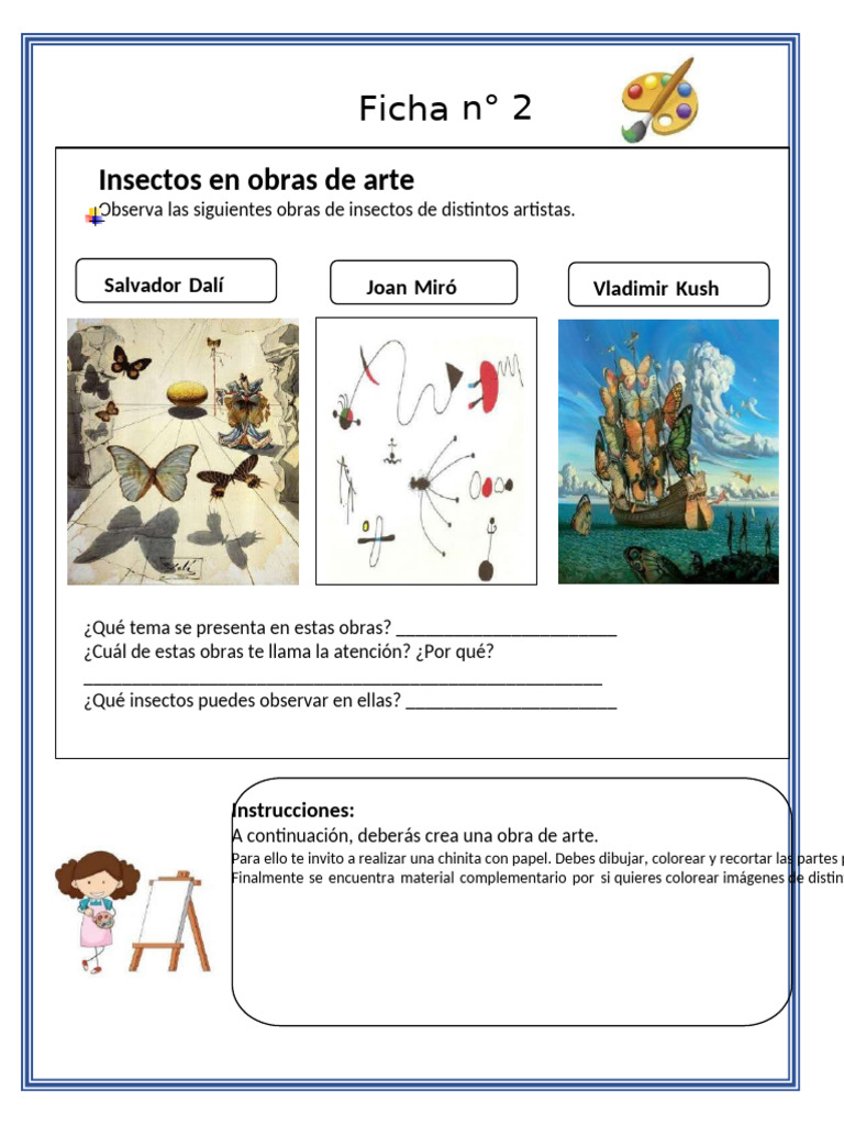Fichas Artes 3° Básico | PDF